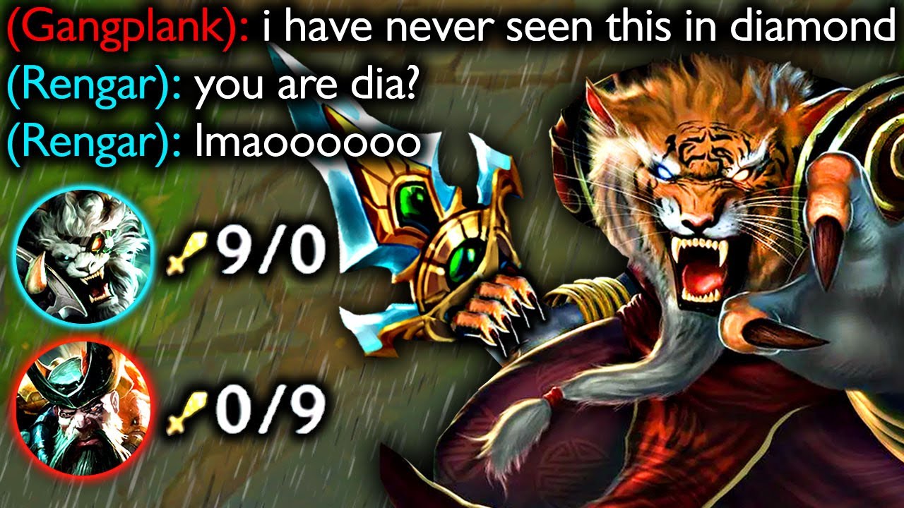 PROWLER'S CLAW RENGAR COMBO (MID-AIR ONESHOT) - YouTube