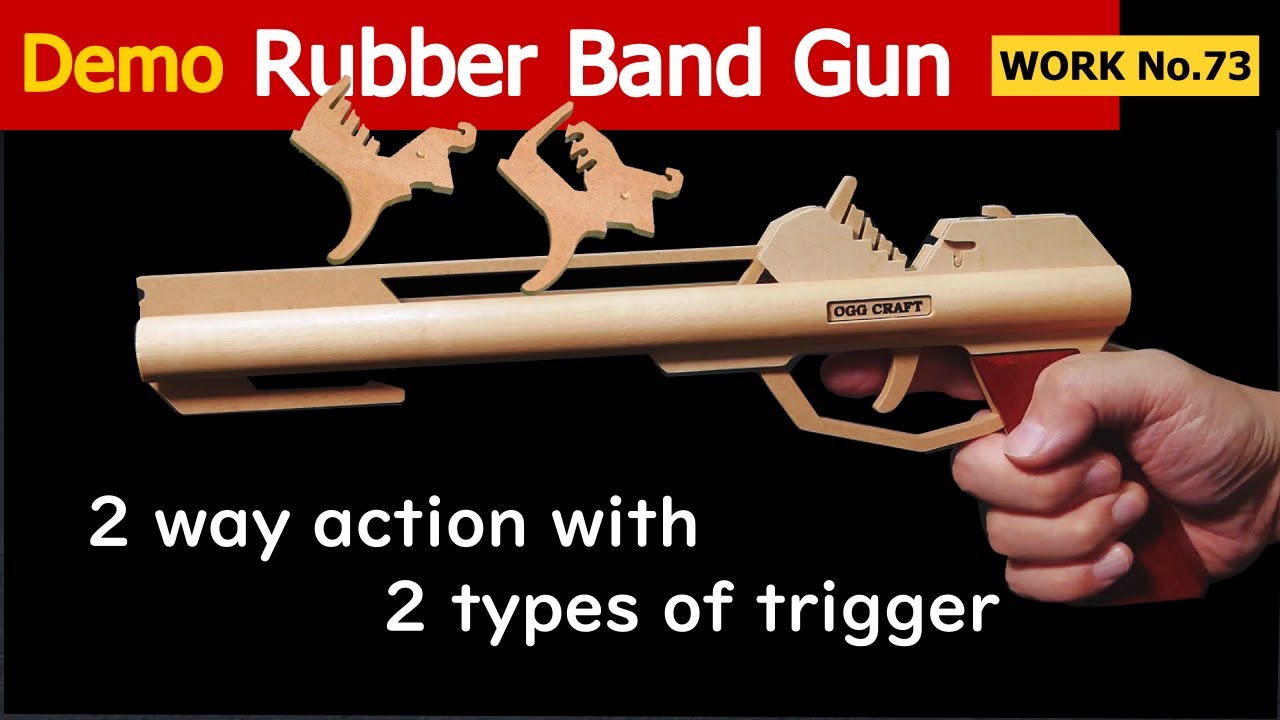 [No.73] 2 way action with 2 types of trigger, Semi-automatic Rubber ...