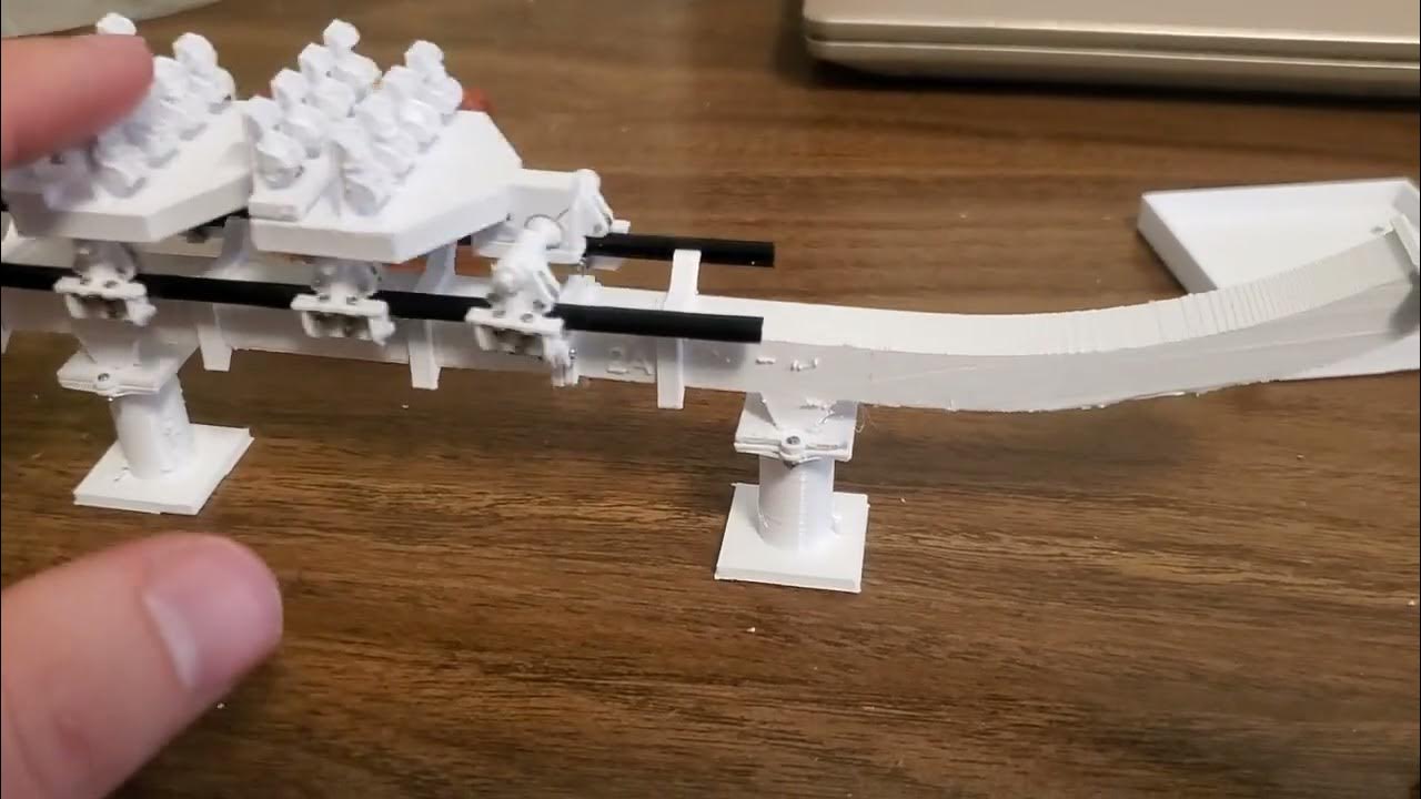 3D Printed Roller Coaster: Bearings in new Bogie design. Smooth running ...