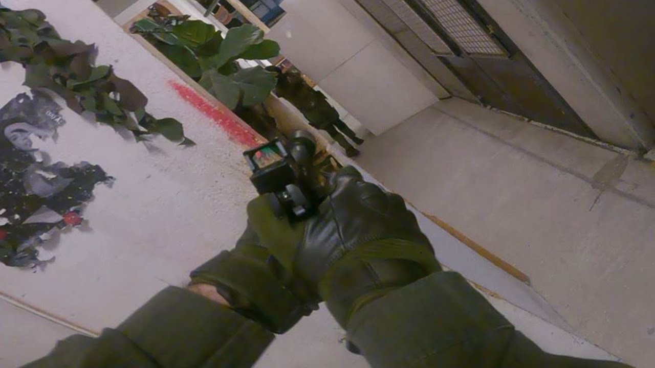 CQB Pistol Helmet Cam Footage - YouTube