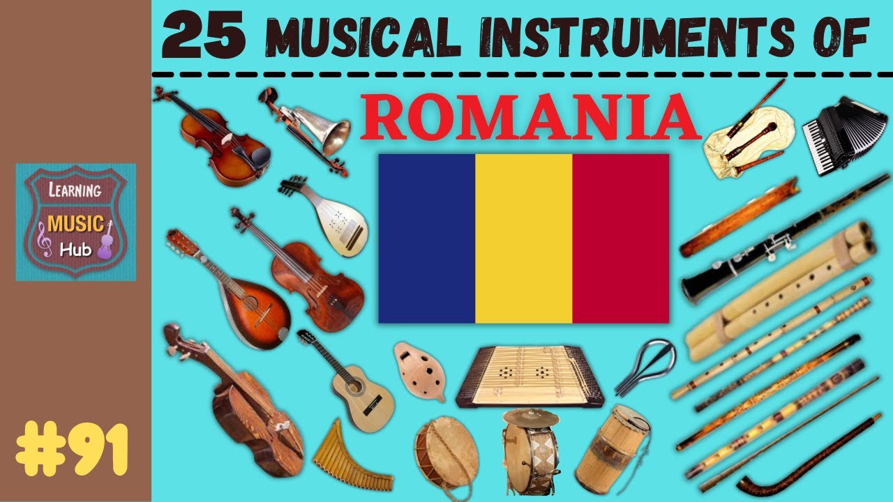 25 MUSICAL INSTRUMENTS OF ROMANIA | LESSON #91 | MUSICAL INSTRUMENTS ...