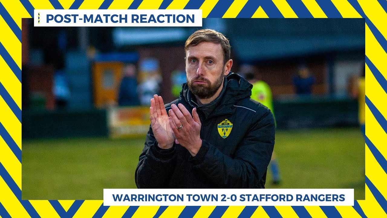 Warrington Town 2-0 Stafford Rangers: Mark Beesley reaction - YouTube