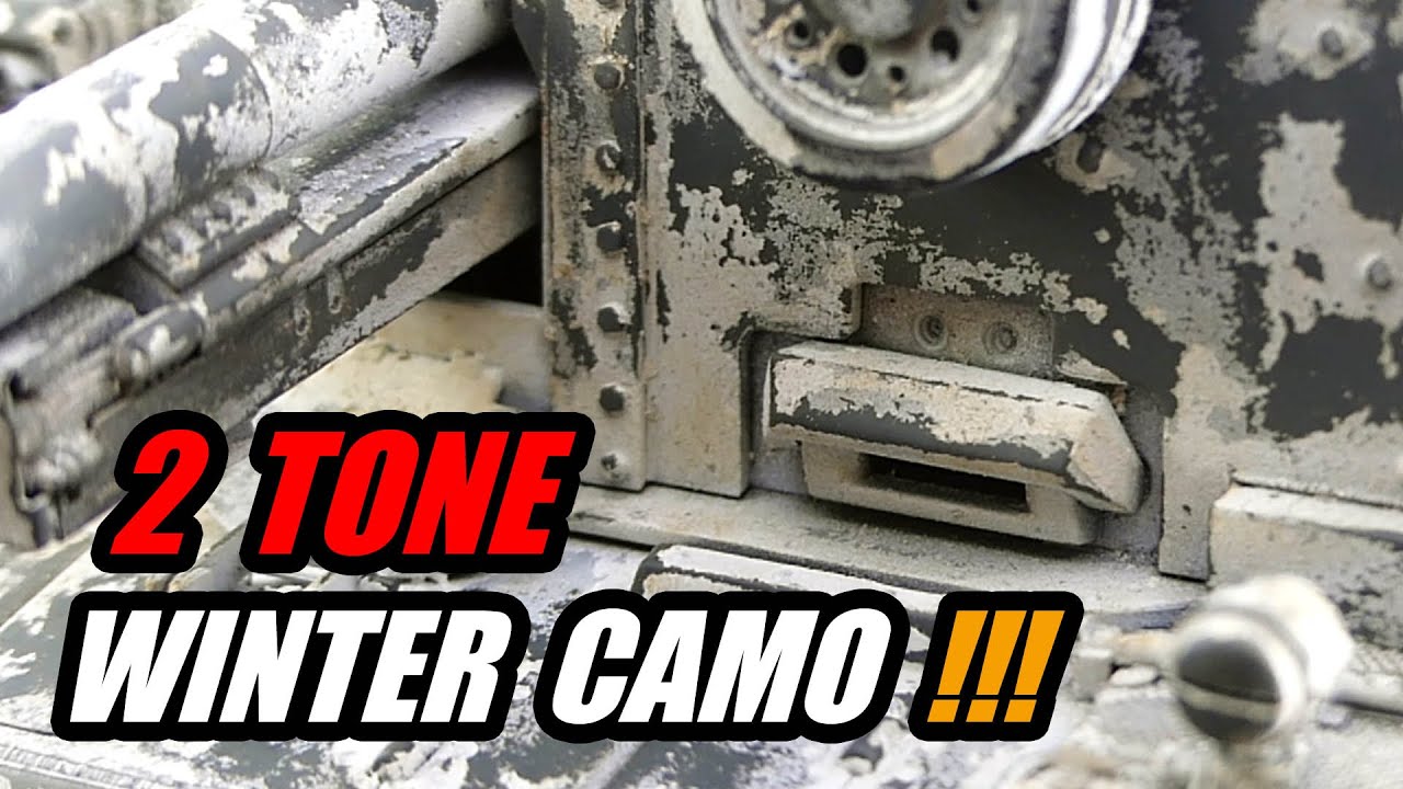 How to make winter camo on model tank - VMS Chip & Nick white tutorial ...