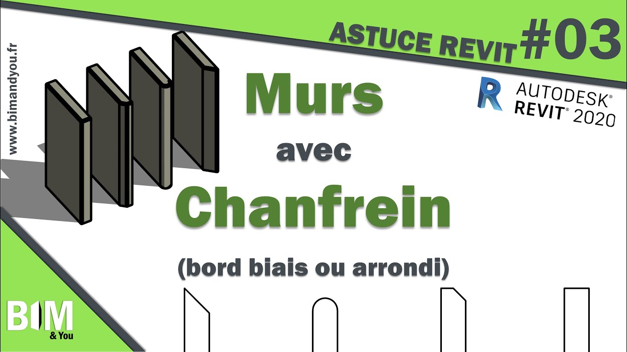 Murs avec un chanfrein (bord arrondi ou en biais) - REVIT 2020 - BIM ...