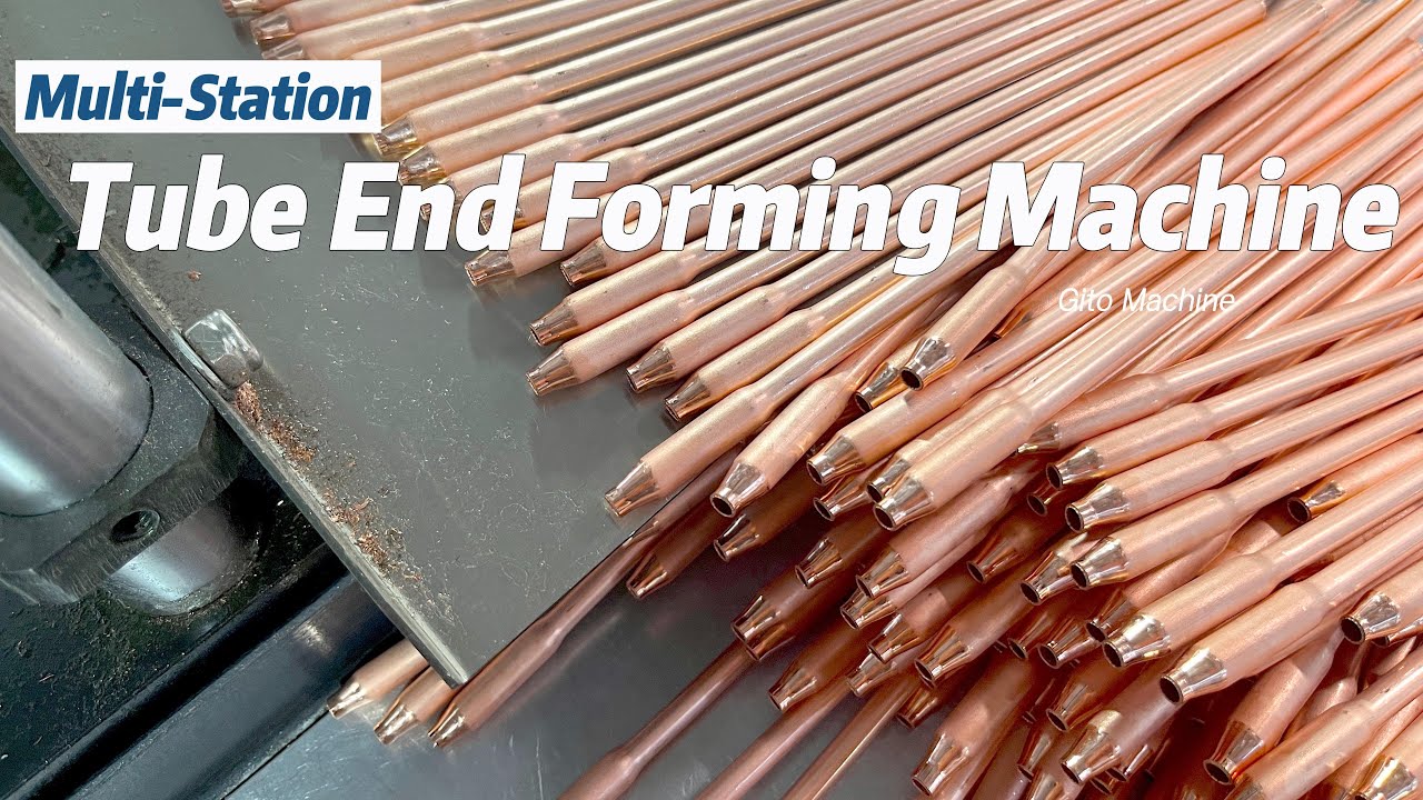 HVAC Multi Station Copper Tube End Forming Machine - YouTube