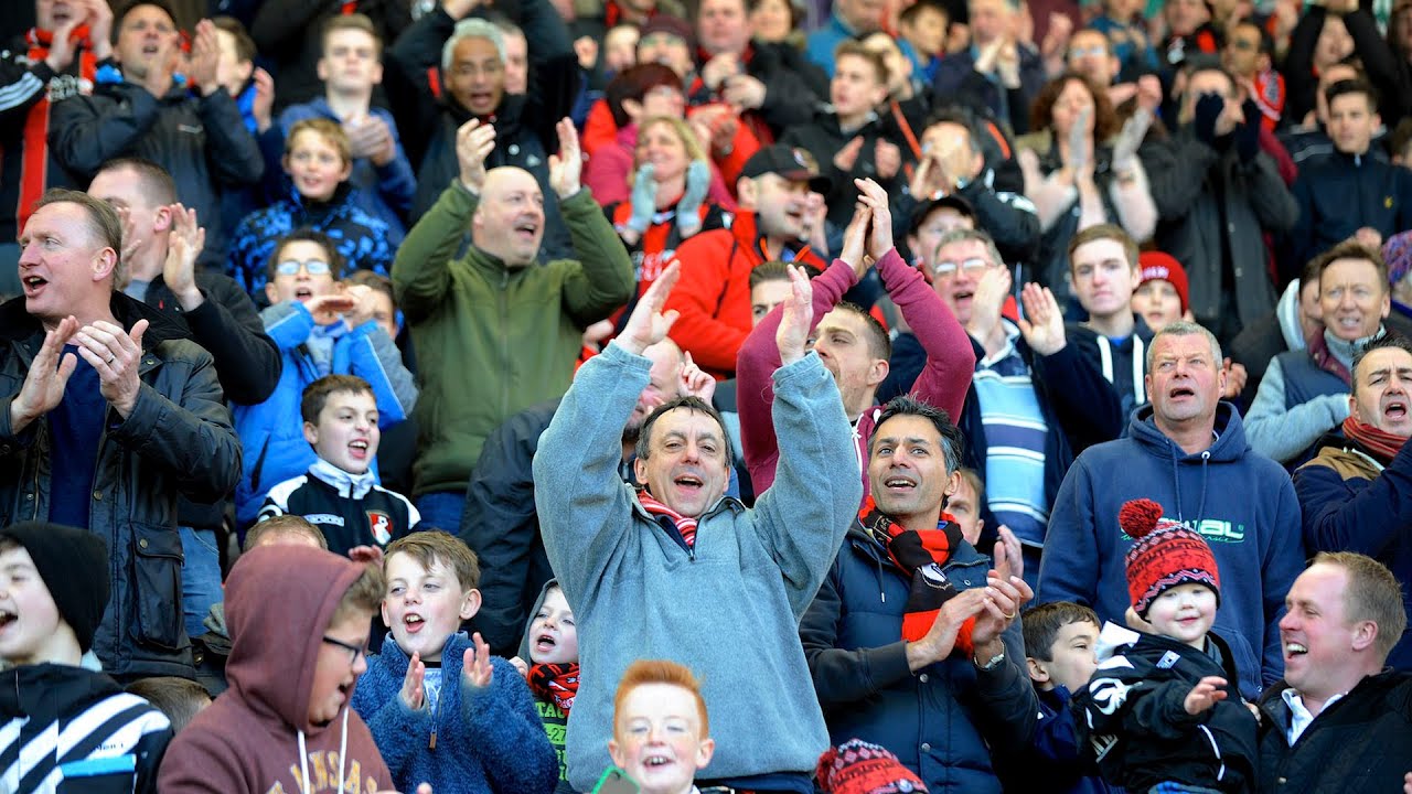 Fan cam | AFC Bournemouth put three past high-flying Boro - YouTube