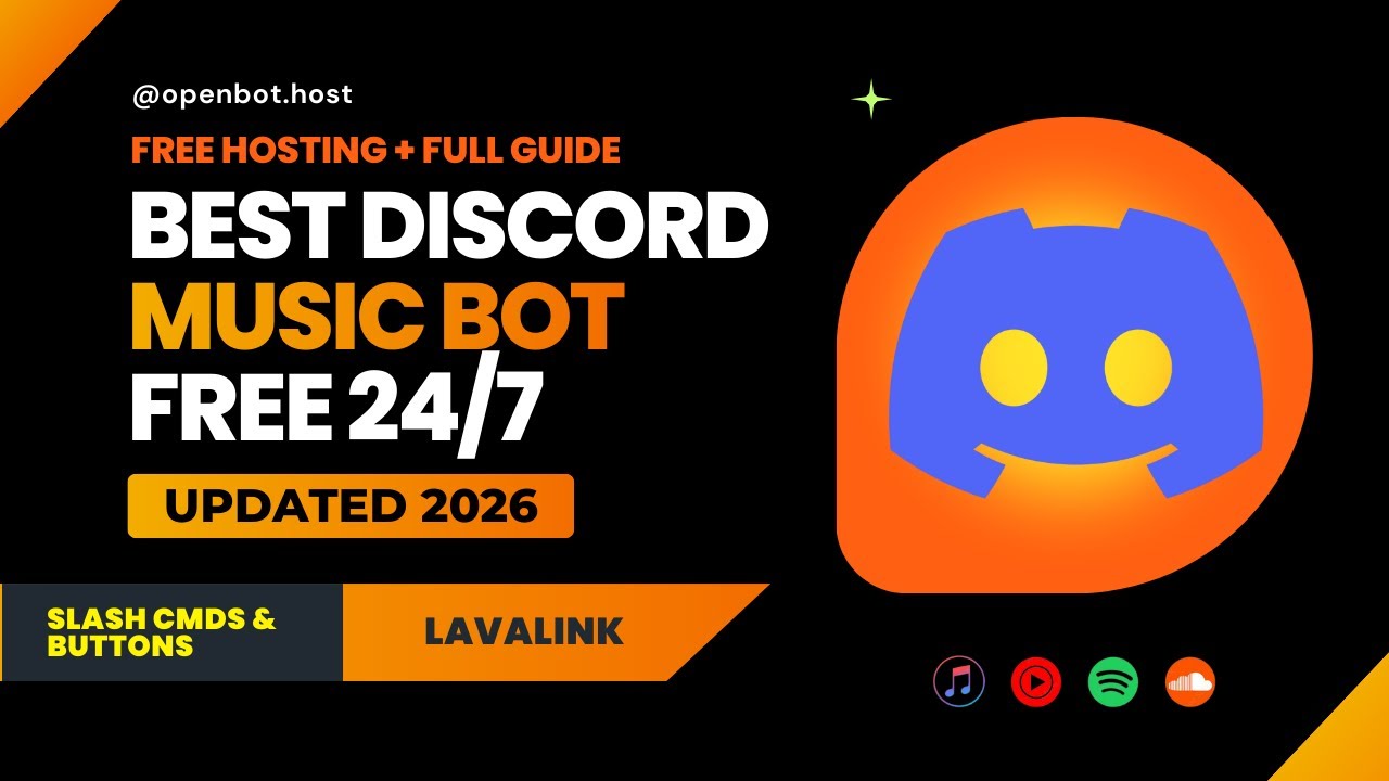 Best Free Discord Music Bot 2026 | Lavalink + Slash Commands | OpenBot ...