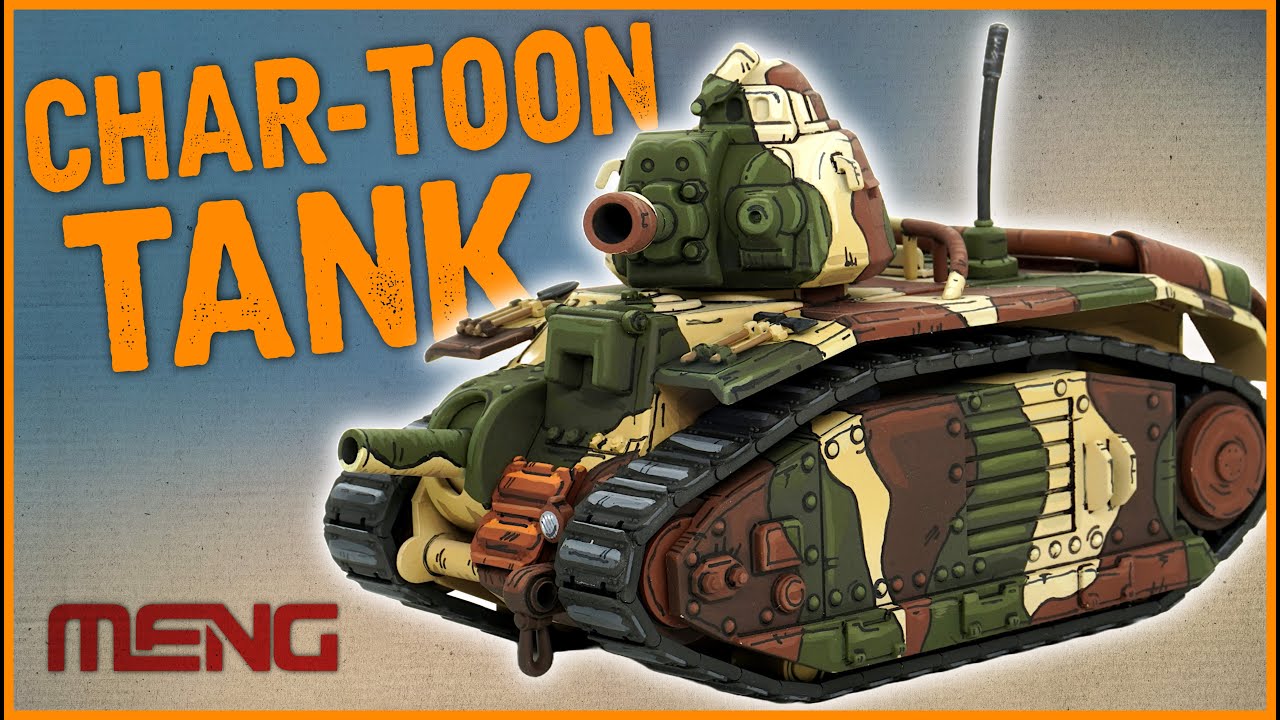 Char B1 Toon Tank | Meng Model - YouTube