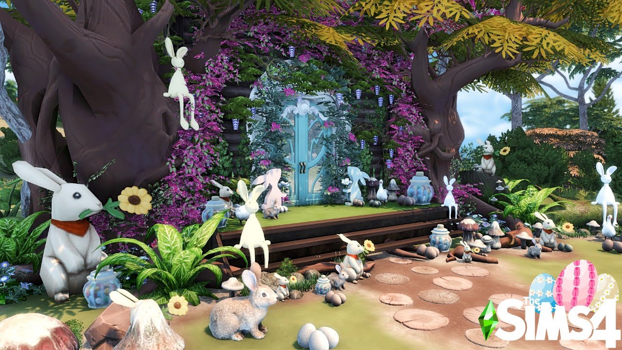 The Sims 4 - EASTER PORTAL🐣🐣 // SPEED BUILD #thesims4 - YouTube