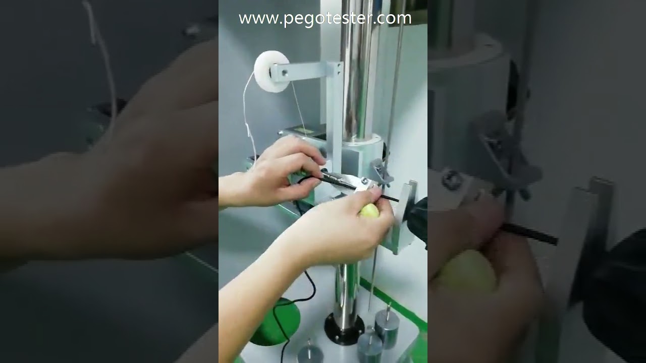 cord anchorage pull force and torque tester - YouTube