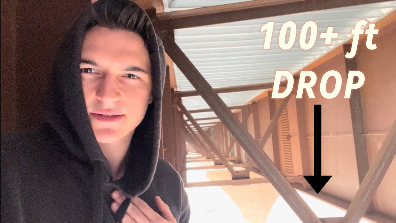 Climbing **UNDER A BRIDGE** - 100ft Drop - YouTube