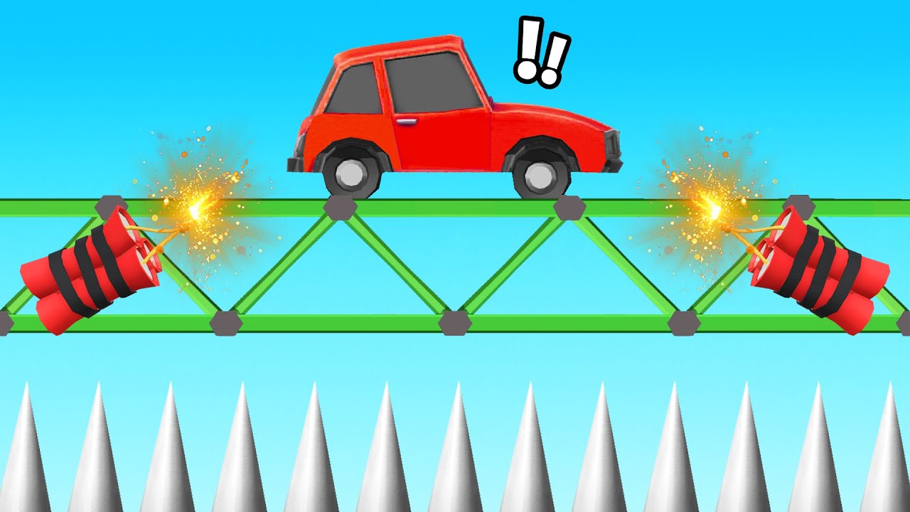 EXPLODE BRIDGE = DEATH! (Poly Bridge 2) - YouTube