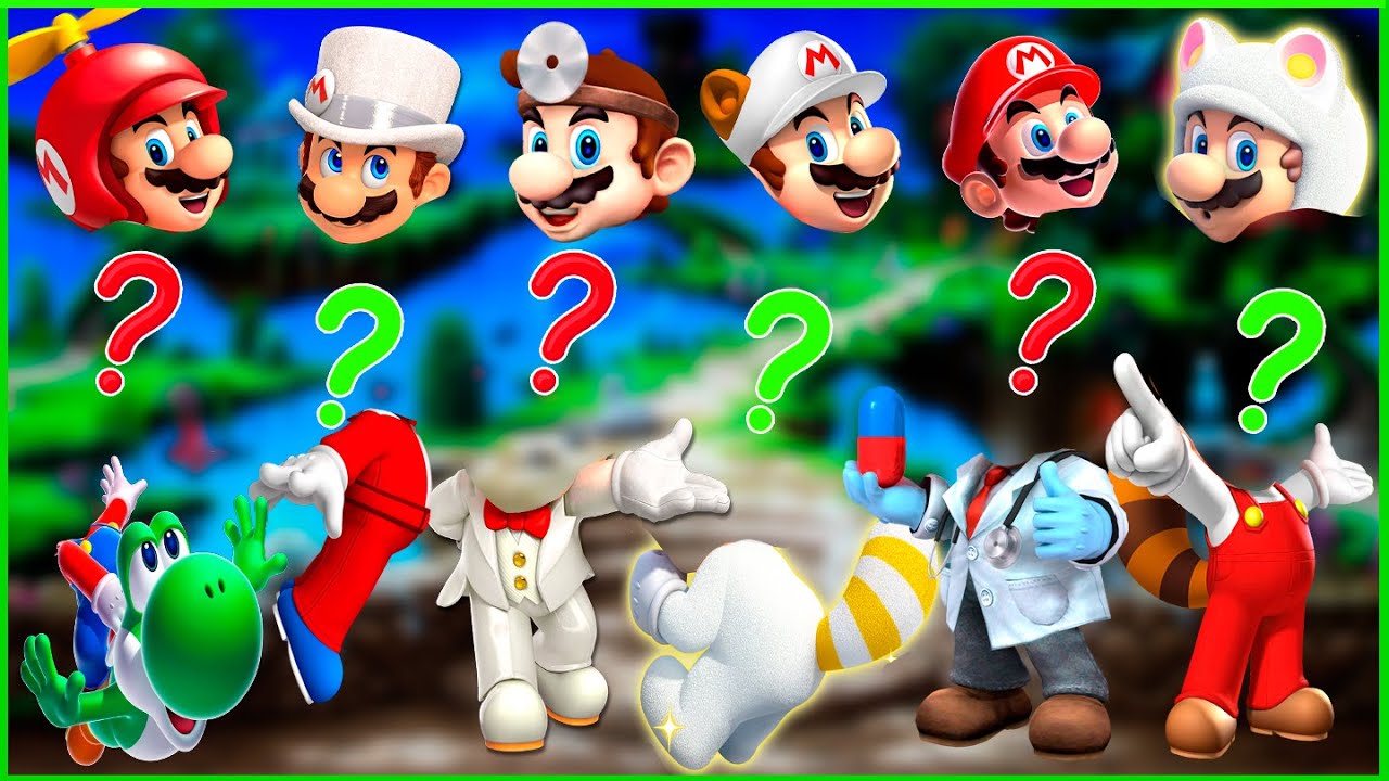 Super Mario | WRONG HEAD : All Mario Cheracters| Mario VS Mario - YouTube