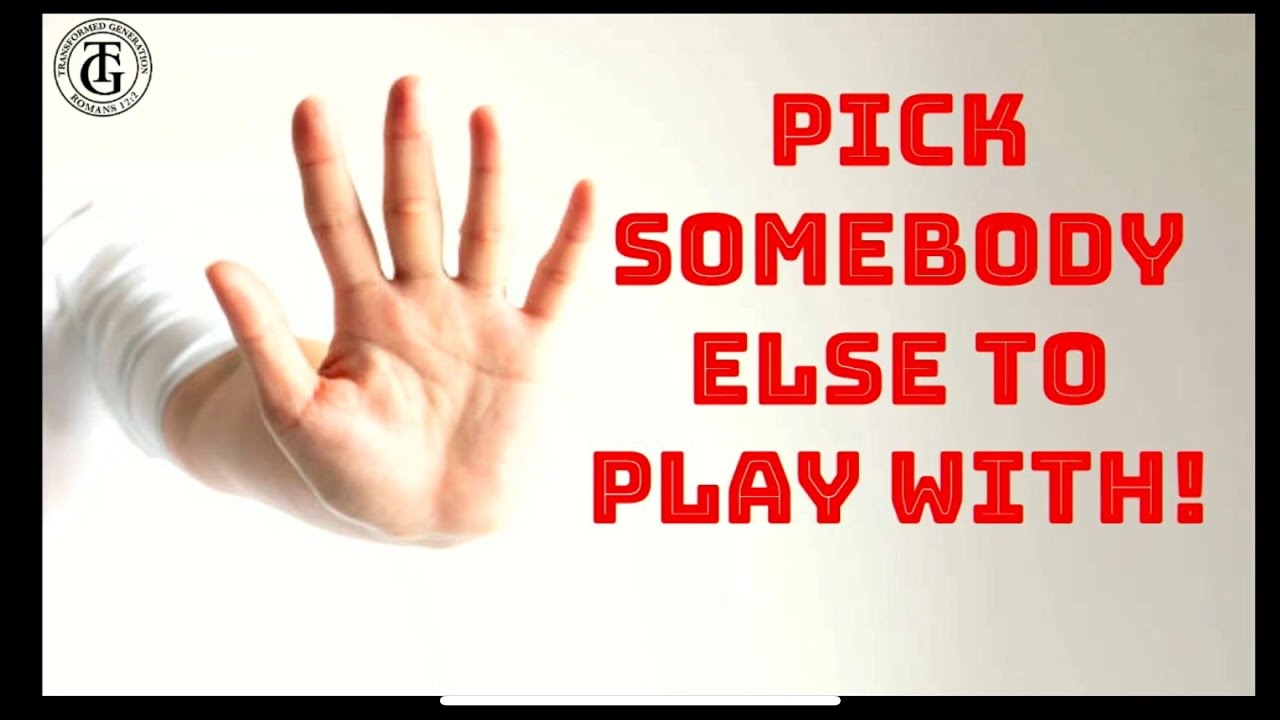 Pick Somebody Else To Play With!- Pastor Thumbelina Newsome ...