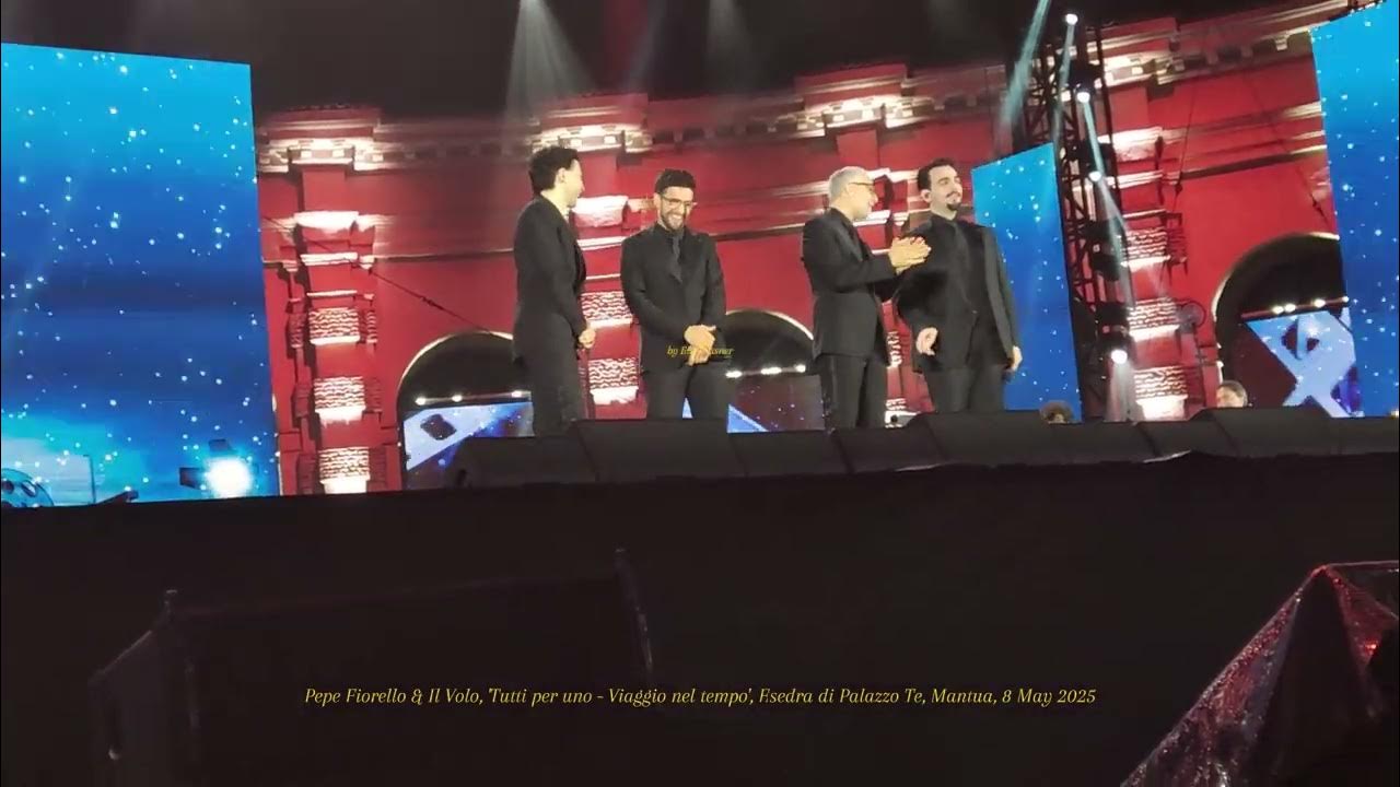 My video: '17 Pepe Fiorello & Il Volo', Esedra di Palazzo Te, Mantua, 8 ...