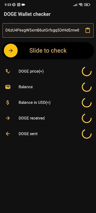 How to check any DOGECoin wallet balance and transactions from an Android phone or tablet - YouTube