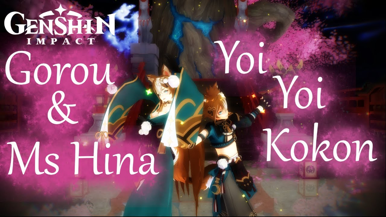 [MMD x Genshin Impact] Gorou Hina | "Yoi Yoi Kokon" - YouTube