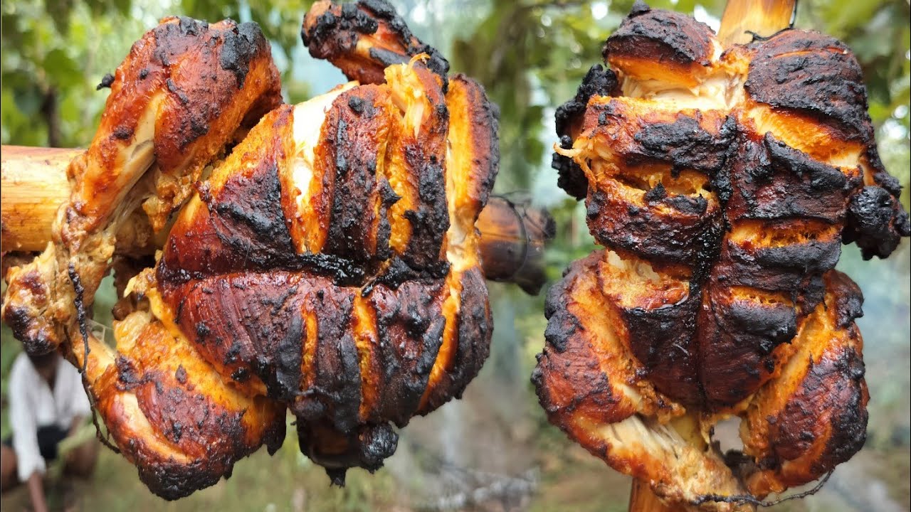 TIN CHICKEN Recipe| BUCKET CHICKEN TANDOORI Recipe village boys cooking ...