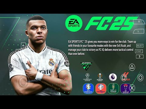 EA SPORTS FC 25 PPSSPP MOD ENGLISH VERSION LATEST UPDATE PES 2025 PSP ...