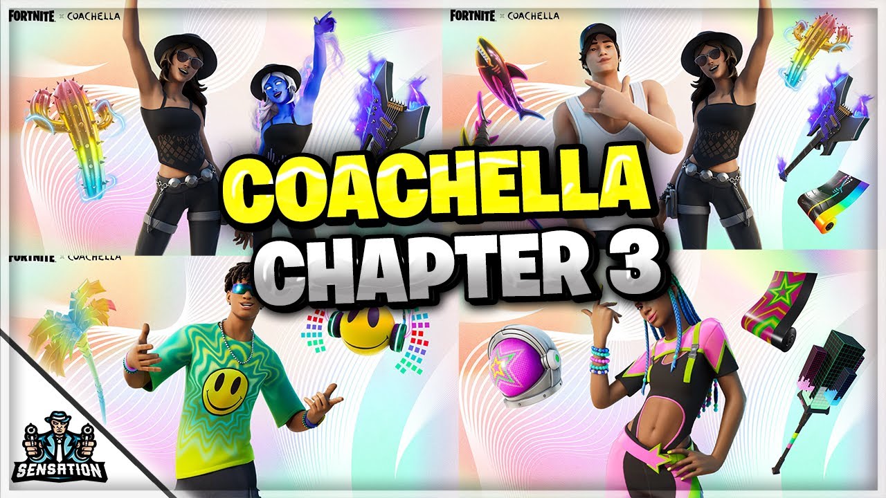 EVERY COACHELLA FORTNITE LEAKED SKIN BUNDLE PACK - YouTube