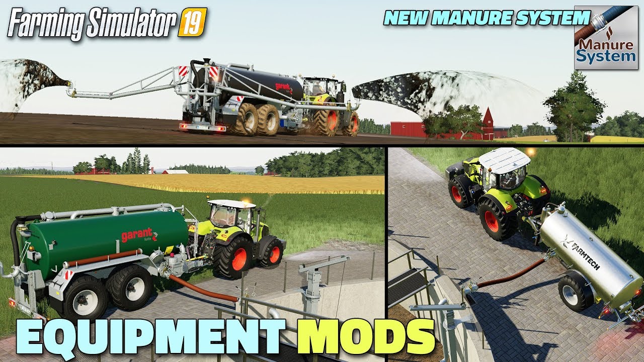 FS19 | Manure Equipment Mods (2020-03-19) - review - YouTube