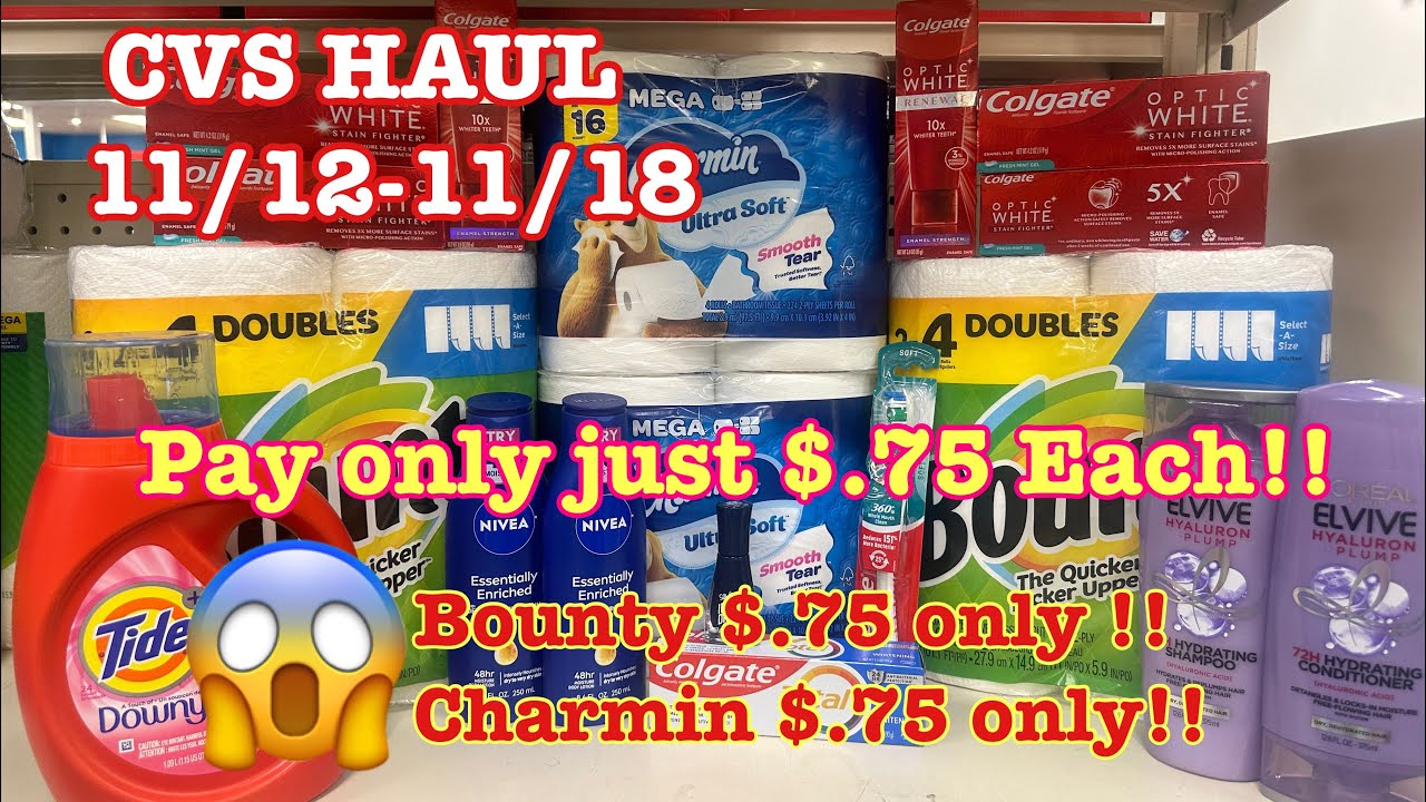 CVS HAUL 11/12-11/18 Bounty & Charming $.75 Each {🥺printable not ...