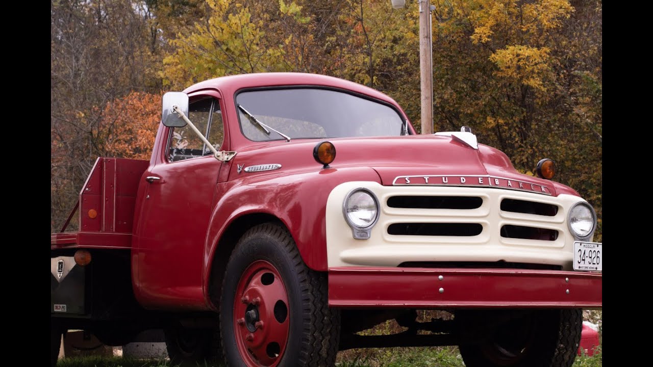 1955 Studebaker 1 Ton Flatbed Pickup - YouTube