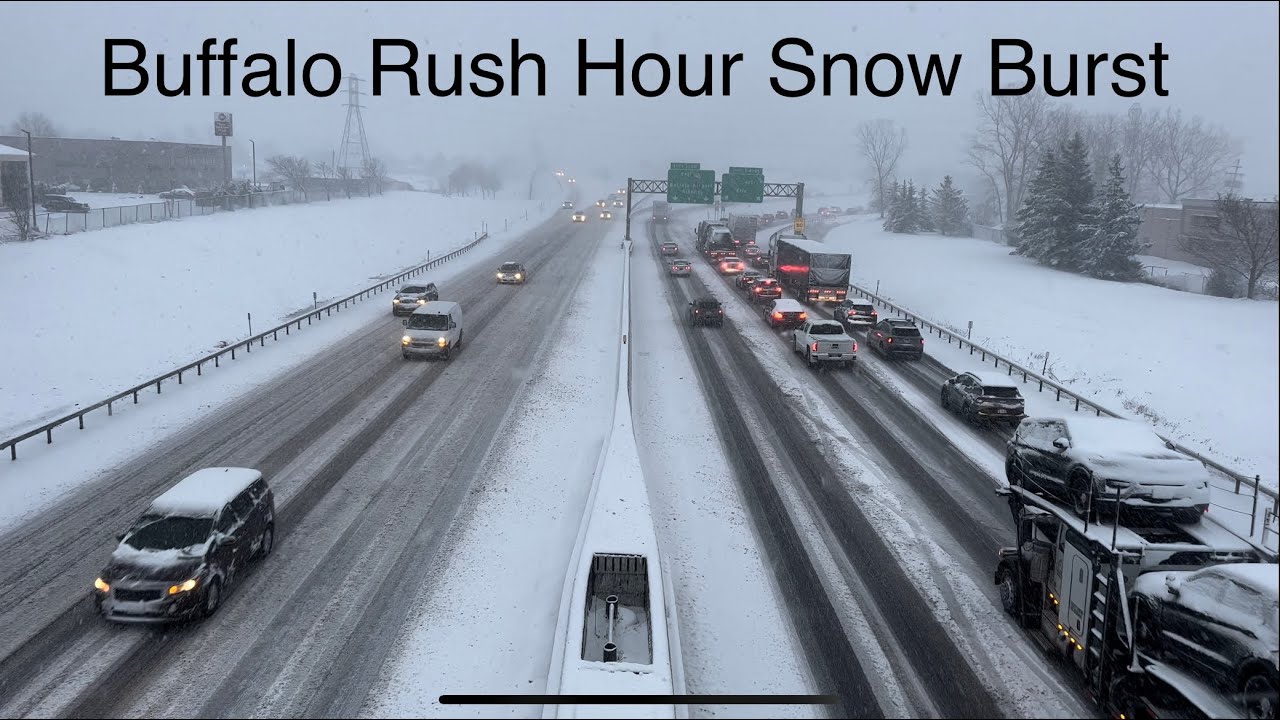 Buffalo Rush Hour Snow Burst 2/27/23 - YouTube