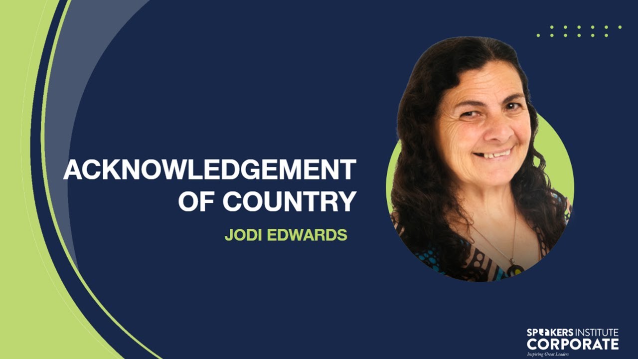 Acknowledgement Of Country - Jodi Edwards | Sydney Showcase 2023 - YouTube