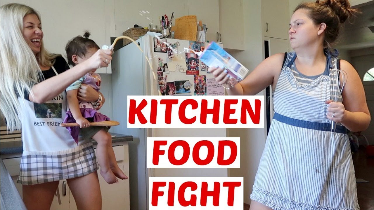 BABY'S FIRST FOOD FIGHT! - YouTube