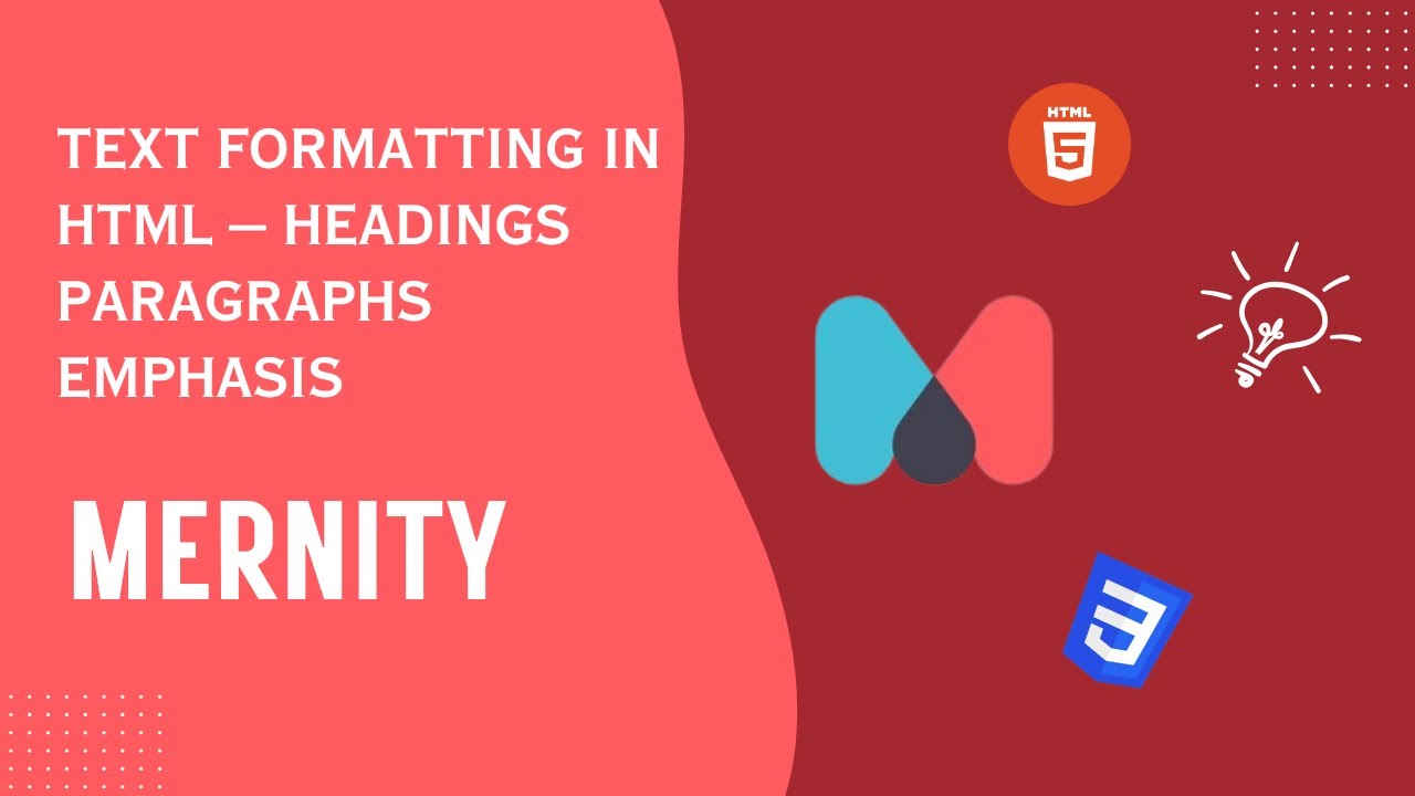 Text Formatting in HTML – Headings Paragraphs Emphasis [ part 2 ] - YouTube