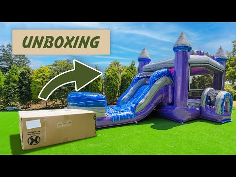 NEW Purplish Castle Bounce House Combo Unboxing | XJUMP