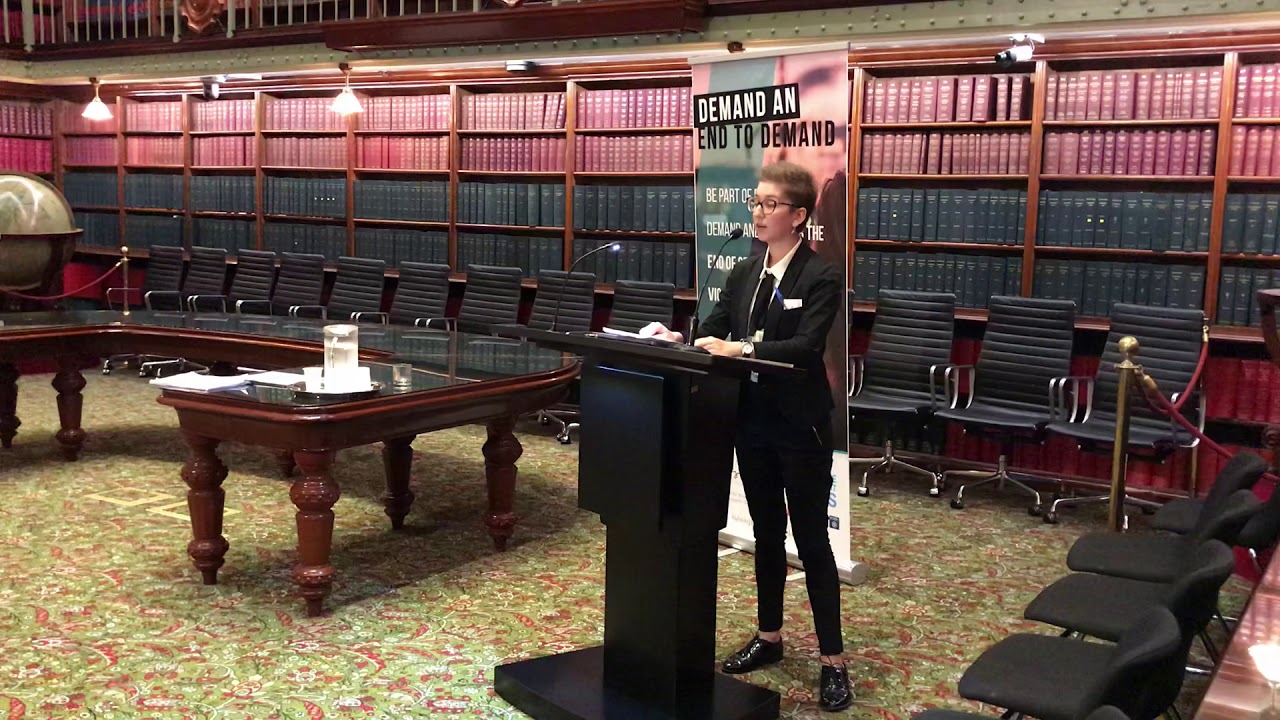 Zoe Goodall from Pink Cross Foundation at FFJF event: End Demand - YouTube