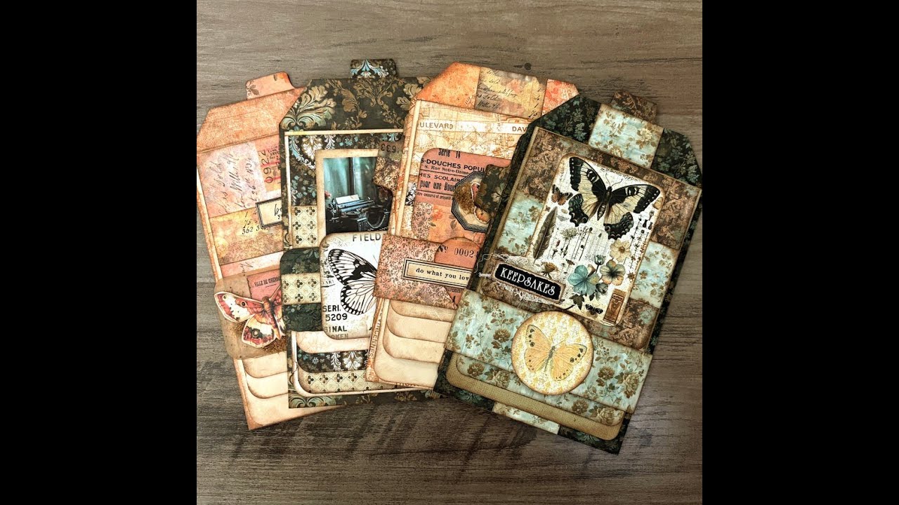 Junk Journal Waterfall Ephemera Series Ep 3 | Pocketed Tag with ...