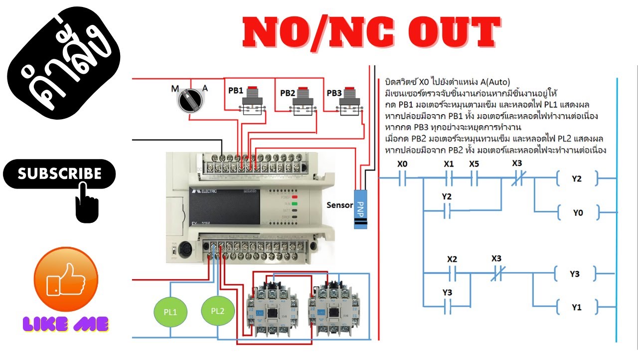 EP.15 ทบทวนการใช้หน้าสัมผัส NO/NC - YouTube