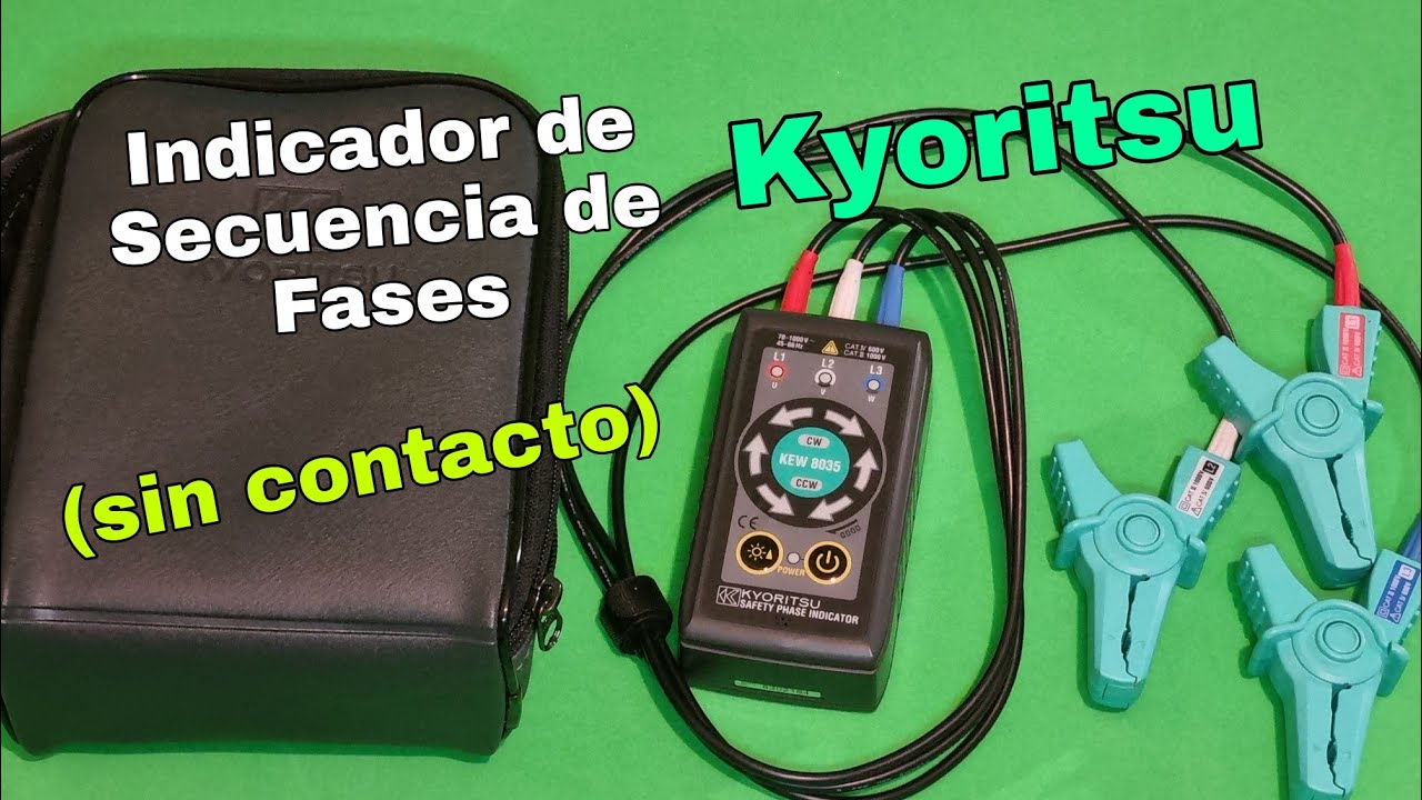 Kyoritsu Kew-8035. No contact phase indicator #kyoritsu - YouTube