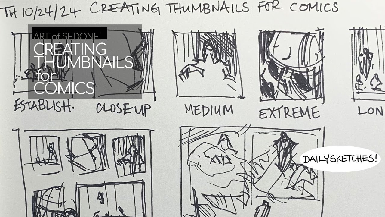 Creating Thumbnails For Comics - YouTube
