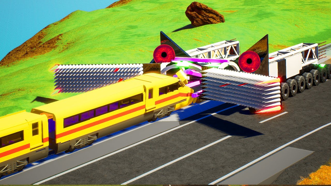 LEGO CAR EATER x3 DEVOURS LEGO TRAINS! EATER DESTROYS LEGO TRAINS ! 🙃 ...
