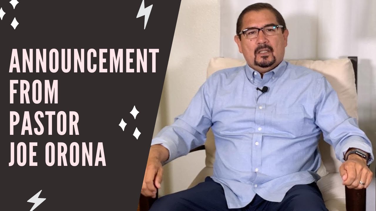 Announcement from Pastor Jose Orona 08/30/2020 - Riverside COGOP - YouTube
