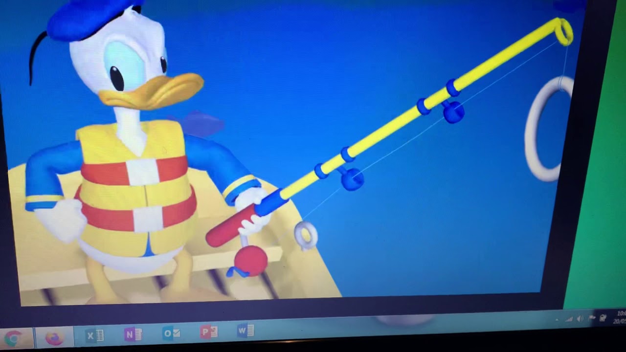 Donald’s gone gooey fishing Mickey Mouse clubhouse games for kids - YouTube