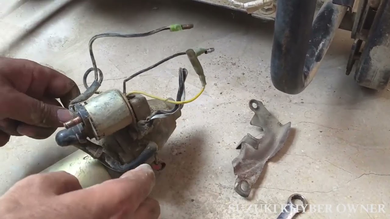 How to replace self starter of generator - YouTube