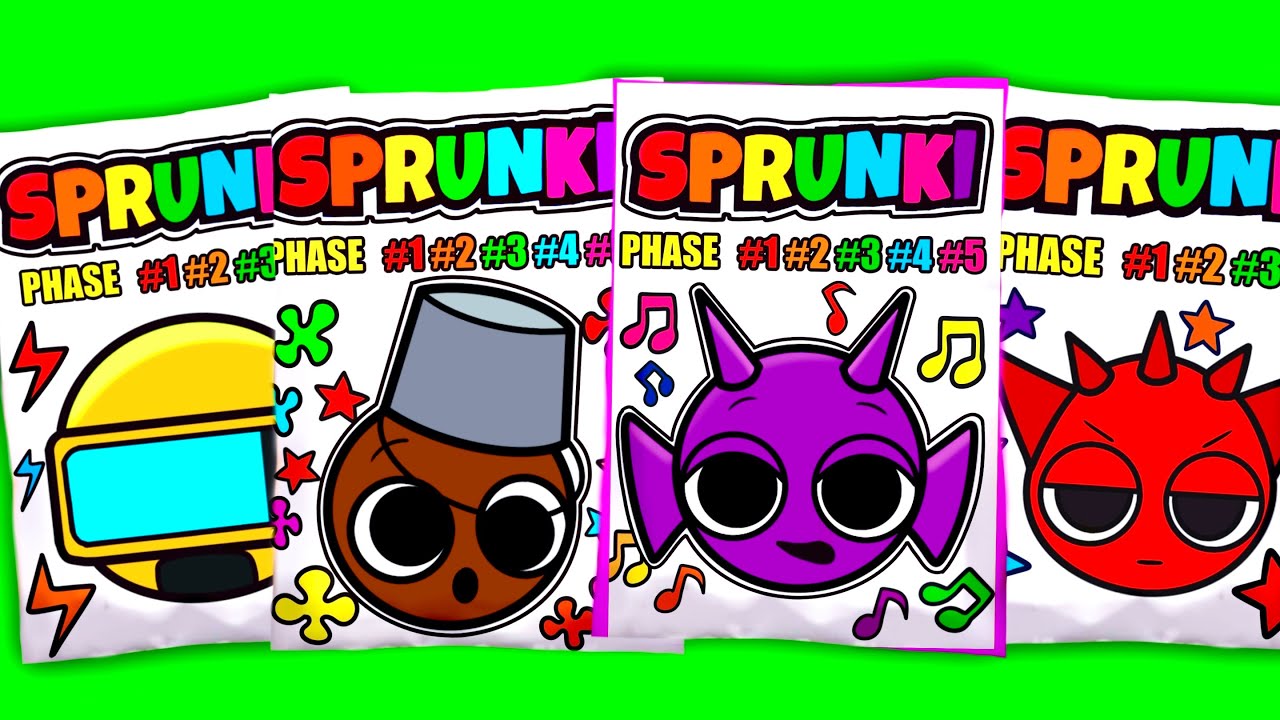 🌈SPRUNKI Blind Bag Durple, Brud, Raddy, Garnold | ASMR Phase ...