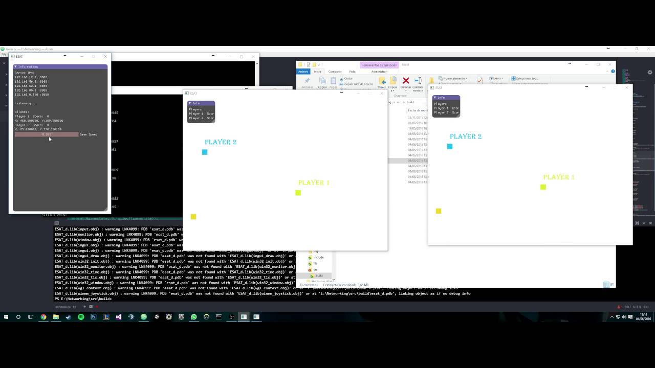 Simple Multiplayer Game | Winsock | C++ - YouTube