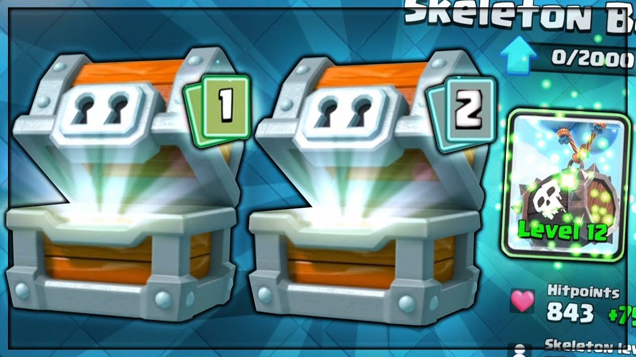 ALMOST MAXED NEW CARD SKELETON BARREL GAMEPLAY! | Clash Royale ...