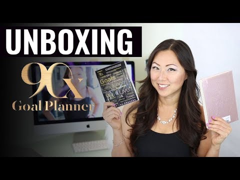 UNBOXING 90X Goal Planner // Best Planner for Men // Masculine Planner ...