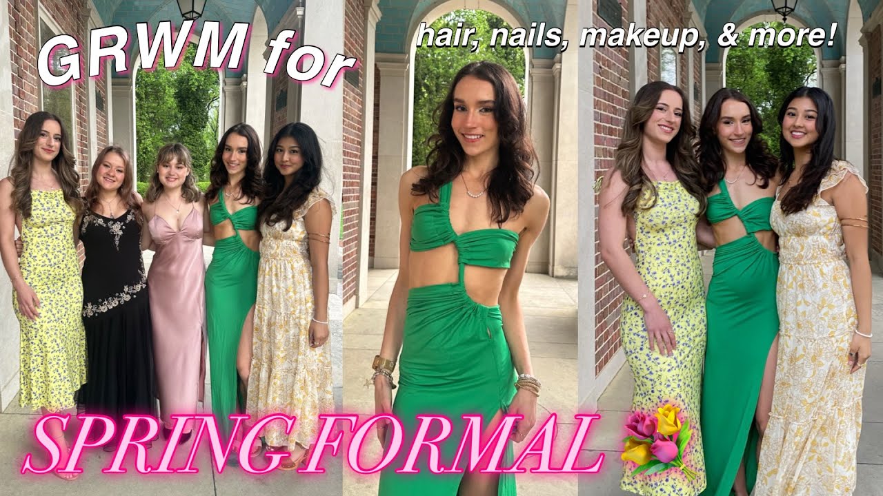 GET READY WITH ME FOR MY SPRING FORMAL | college day in my life! - YouTube