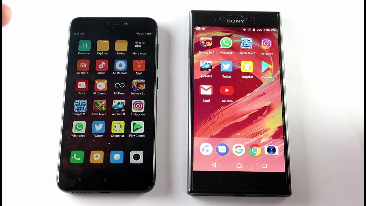SONY XPERIA R1 Vs REDMI 4 | SPEED TEST - YouTube