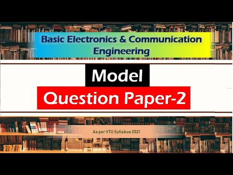 Model Question Paper 2 | Basic Electronics and communication VTU - YouTube