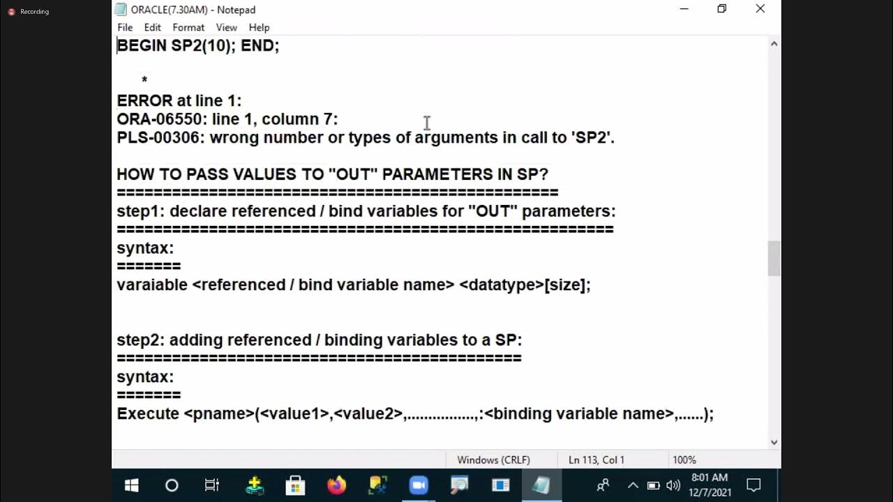 82 Oracle Plsql Stored Procedures Part 2 82 Youtube