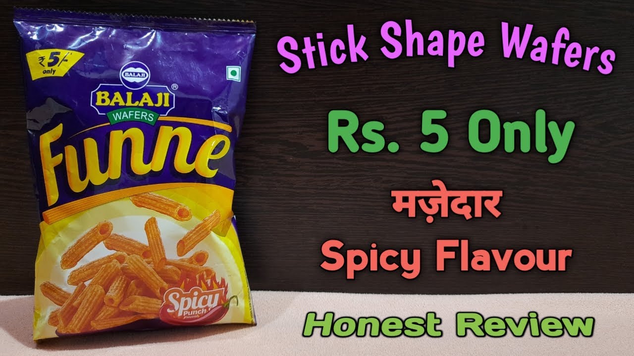 Balaji Wafers Funne Spicy Punch Flavour Review | Stick Shape Spicy ...